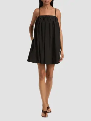 Derek Lam 10 Crosby Dominic Cotton Poplin Trapeze Minidress