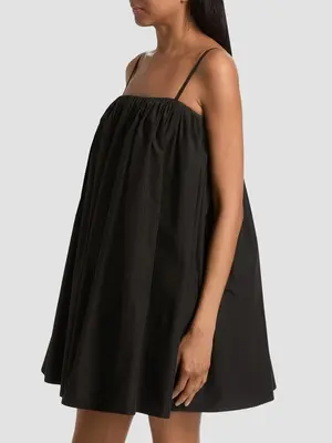 Derek Lam 10 Crosby Dominic Cotton Poplin Trapeze Minidress