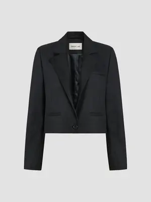 Derek Lam 10 Crosby Mona Essential Cropped Blazer - Black