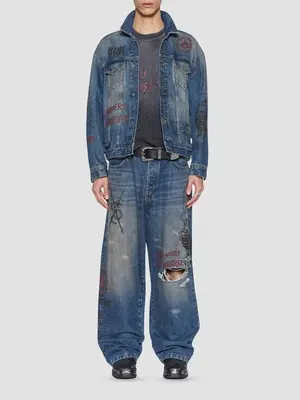 Ksubi Graphic Cotton Trucker Jacket