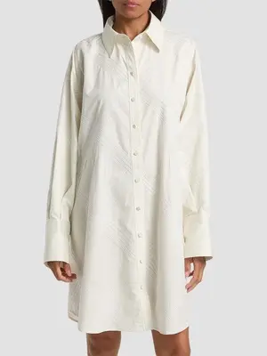 Derek Lam 10 Crosby Piper Embroidered Shirtdress
