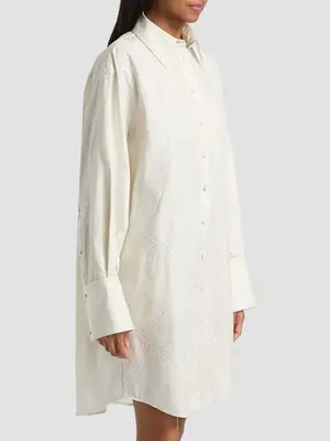 Derek Lam 10 Crosby Piper Embroidered Shirtdress