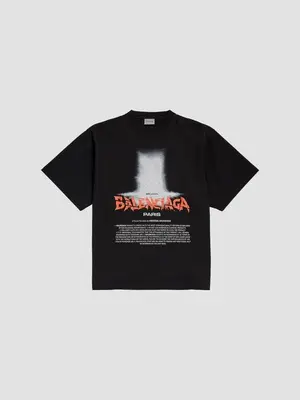 Balenciaga The Door Oversized T-shirt - Black