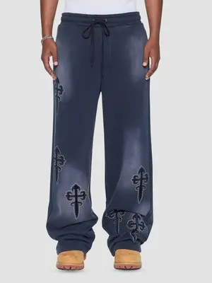 Ksubi Kaliba Cotton Wide-leg Track Pants