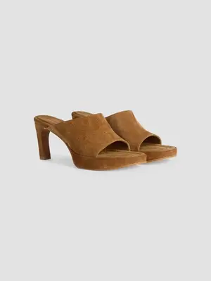 Balenciaga Fargo Mules - Brown