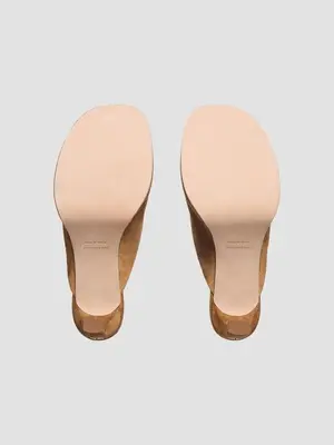 Balenciaga Fargo Mules - Brown