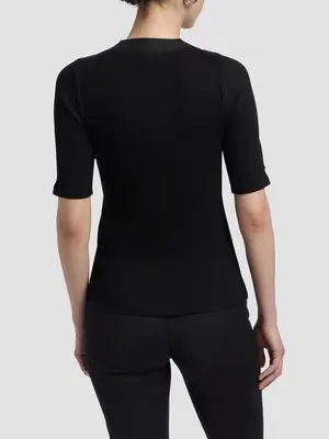 Derek Lam 10 Crosby Adrian V-neck Ribbed T-shirt