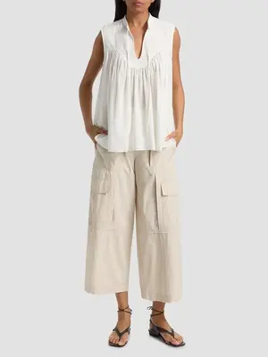 Derek Lam 10 Crosby Chase Yoked Top