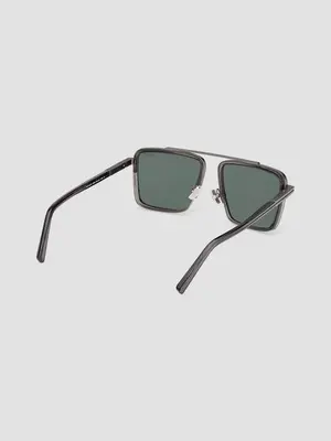 Zegna 57mm Geometric Sunglasses