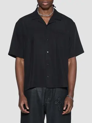 Ksubi End Dinner Satin Shirt - Black