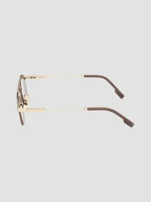 Zegna 54mm Aviator Sunglasses - Brown