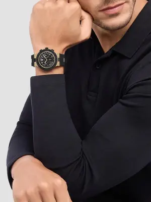 BVLGARI Titanium, Aluminum & Rubber Chronograph Watch/41mm
