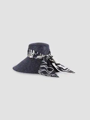 Eugenia Kim Mirabel Wide-brim Straw Sun Hat - Black