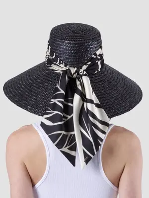Eugenia Kim Mirabel Wide-brim Straw Sun Hat - Black