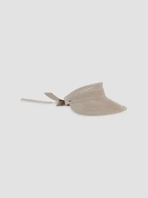 Eugenia Kim Ricky Vented Hemp-blend Visor - Khaki
