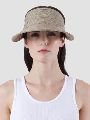 Eugenia Kim Ricky Vented Hemp-blend Visor - Khaki