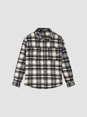 Ksubi Signed Rosebowl Checked Logo Flannel Shirt - Navy