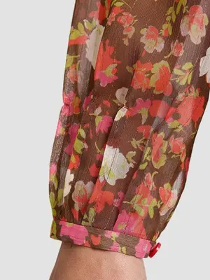 Santorelli Winnie Floral Georgette Blouse