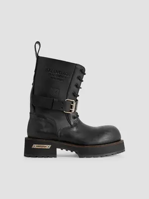 Balenciaga Venom Lace-up Boots Black