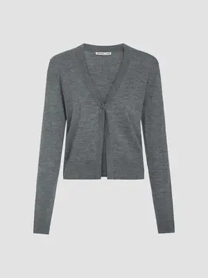 Derek Lam 10 Crosby Jesse Mercerized Wool-cashmere Cardigan - Thunder