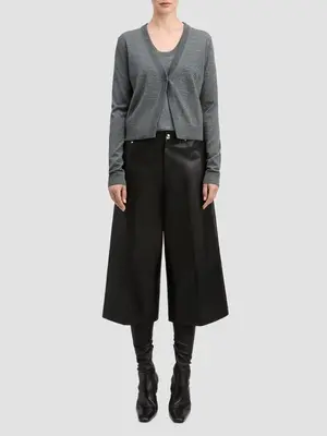 Derek Lam 10 Crosby Jesse Mercerized Wool-cashmere Cardigan