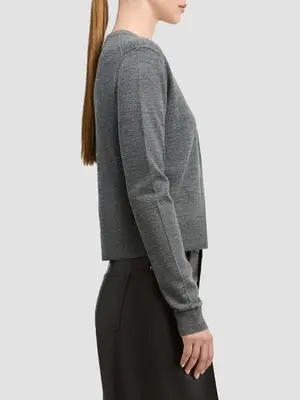 Derek Lam 10 Crosby Jesse Mercerized Wool-cashmere Cardigan