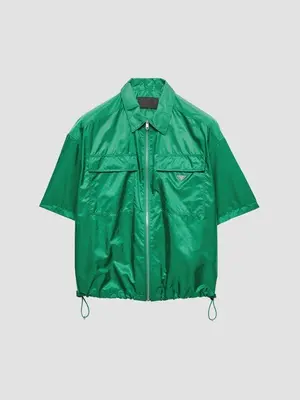Prada Short-sleeved Light Re-nylon Shirt - Green