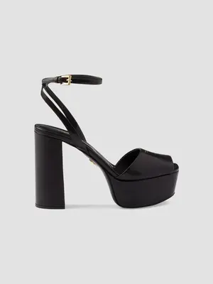 PRADA Nappa Leather Platform Sandals