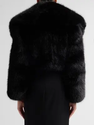 Chiara Boni La Petite Robe Faux Fur Open Front Jacket