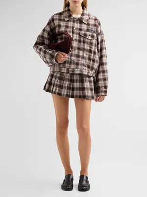 Ksubi Relaxed Plaid Trucker Jacket