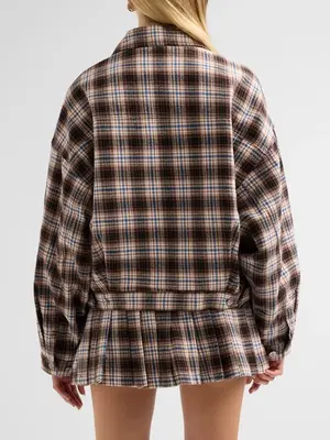 Ksubi Relaxed Plaid Trucker Jacket