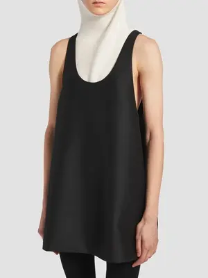Balenciaga Scooped Mini Dress