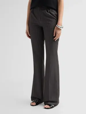 Ksubi Soho Pinstriped Boot-cut Pants