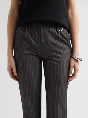 Ksubi Soho Pinstriped Boot-cut Pants