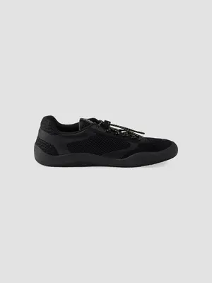 Prada Speedrock Mesh Fabric Sneakers - Black