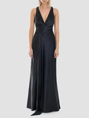 ZHIVAGO Halterneck A-line Gown - Black