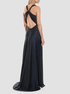 ZHIVAGO Halterneck A-line Gown - Black