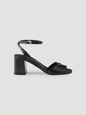 Prada Leather Sandals - Black