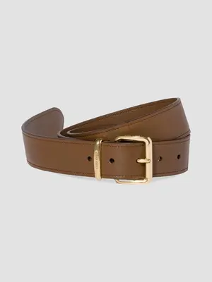 Miu Miu Nappa Leather Belt - Brown