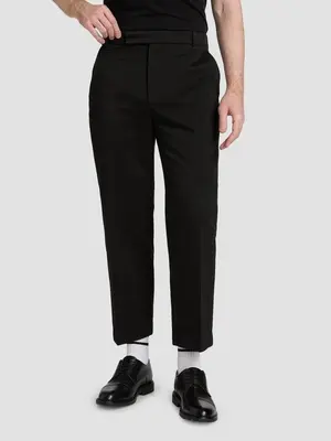Thom Browne Utility Twill Chino Trousers - Black