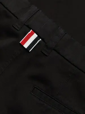 Thom Browne Utility Twill Chino Trousers - Black