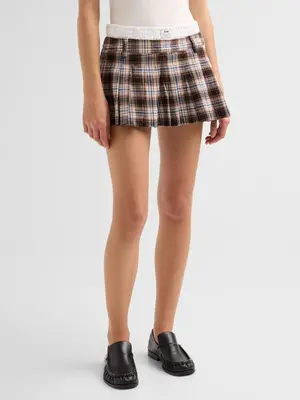 Ksubi Boxer Plaid Skort