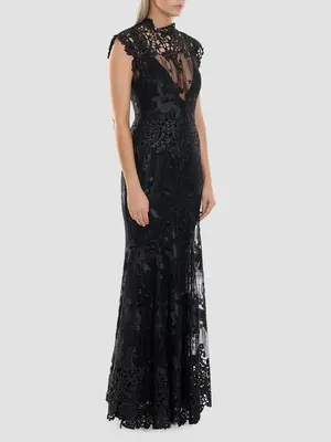 ZHIVAGO Stolen Dreams Lace Floral-appliqué Mermaid Gown