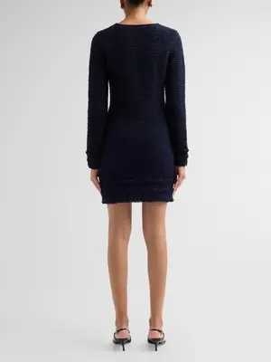 Chiara Boni La Petite Robe Bouclé Mini Sweaterdress