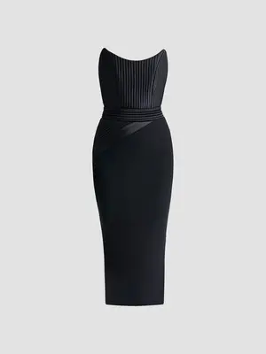 ZHIVAGO Reine De Reinettes Midi-dress - Black