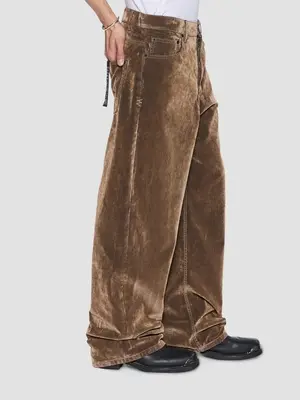 Ksubi Maxx Flocked Cotton Corduroy Wide-leg Jeans