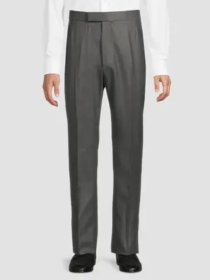 Thom Browne Fit 1 Back-strap Wool Twill Trousers - Grey