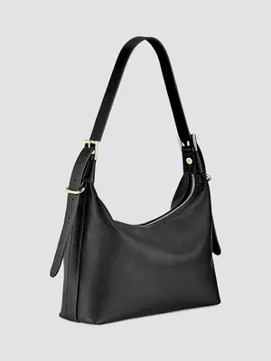 Gigi New York Blake Leather Shoulder Bag - Black