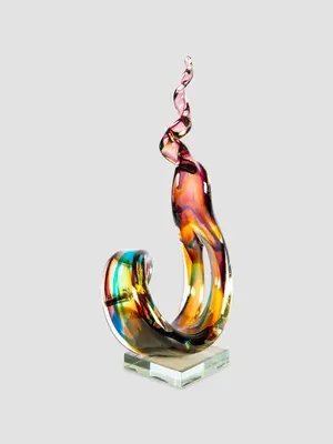 DALE TIFFANY Twilight Twist Handcrafted Art Glass Sculpture