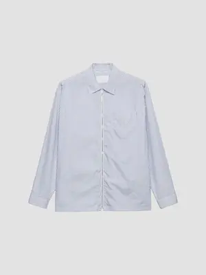 Prada Cotton Zipper Shirt - Blue